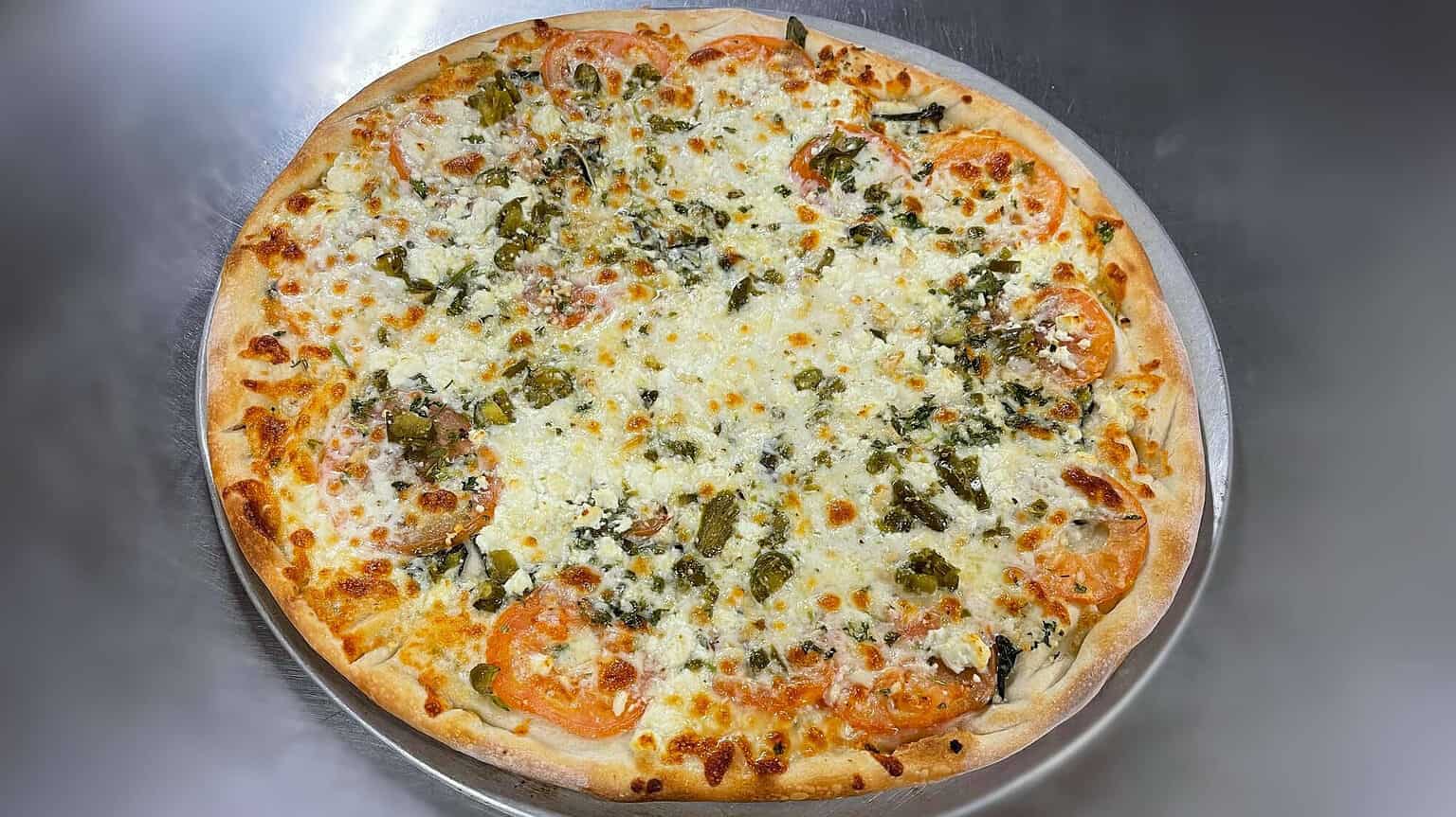 FRESH TOMATO BASIL PIZZA - Woodbridge Pizza